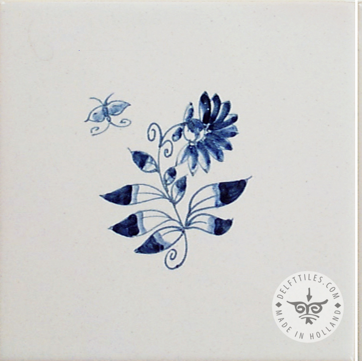 Small Flower Tiles (BK) - Delft Tiles