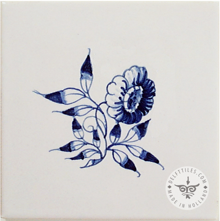 Small Flower Tiles (BK) - Delft Tiles