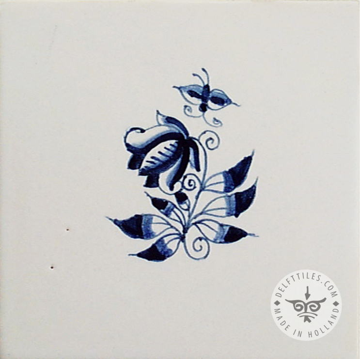 Small Flower Tiles (BK) - Delft Tiles
