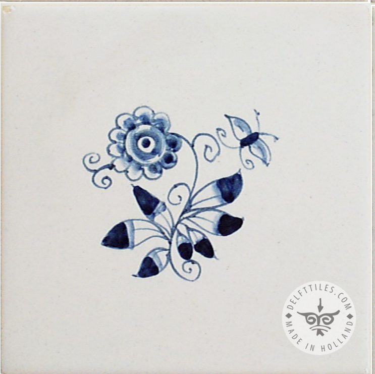 Small Flower Tiles (BK) - Delft Tiles