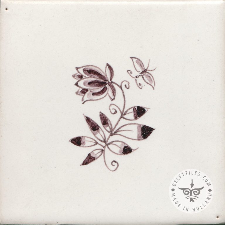 Small Flower Tiles (BK) - Delft Tiles