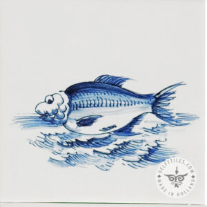Classic Fish on Tile (VI) - Delft Tiles