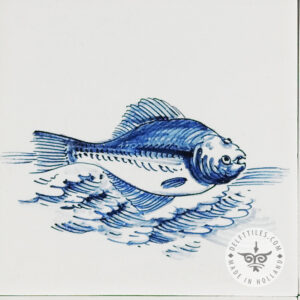 Classic Fish on Tile (VI) - Delft Tiles