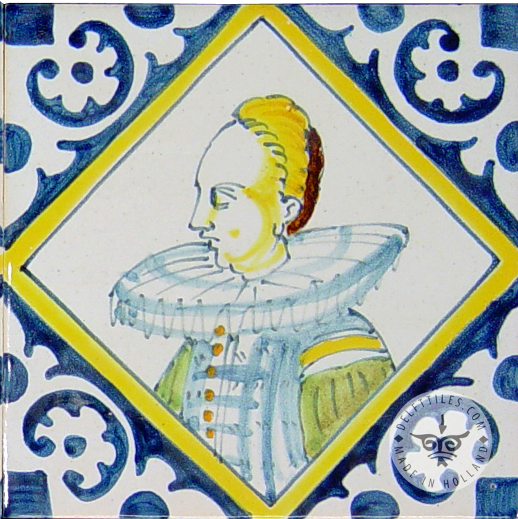 Portraits in square Tiles (PT) - Delft Tiles