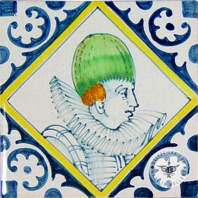 Portraits in square Tiles (PT) - Delft Tiles