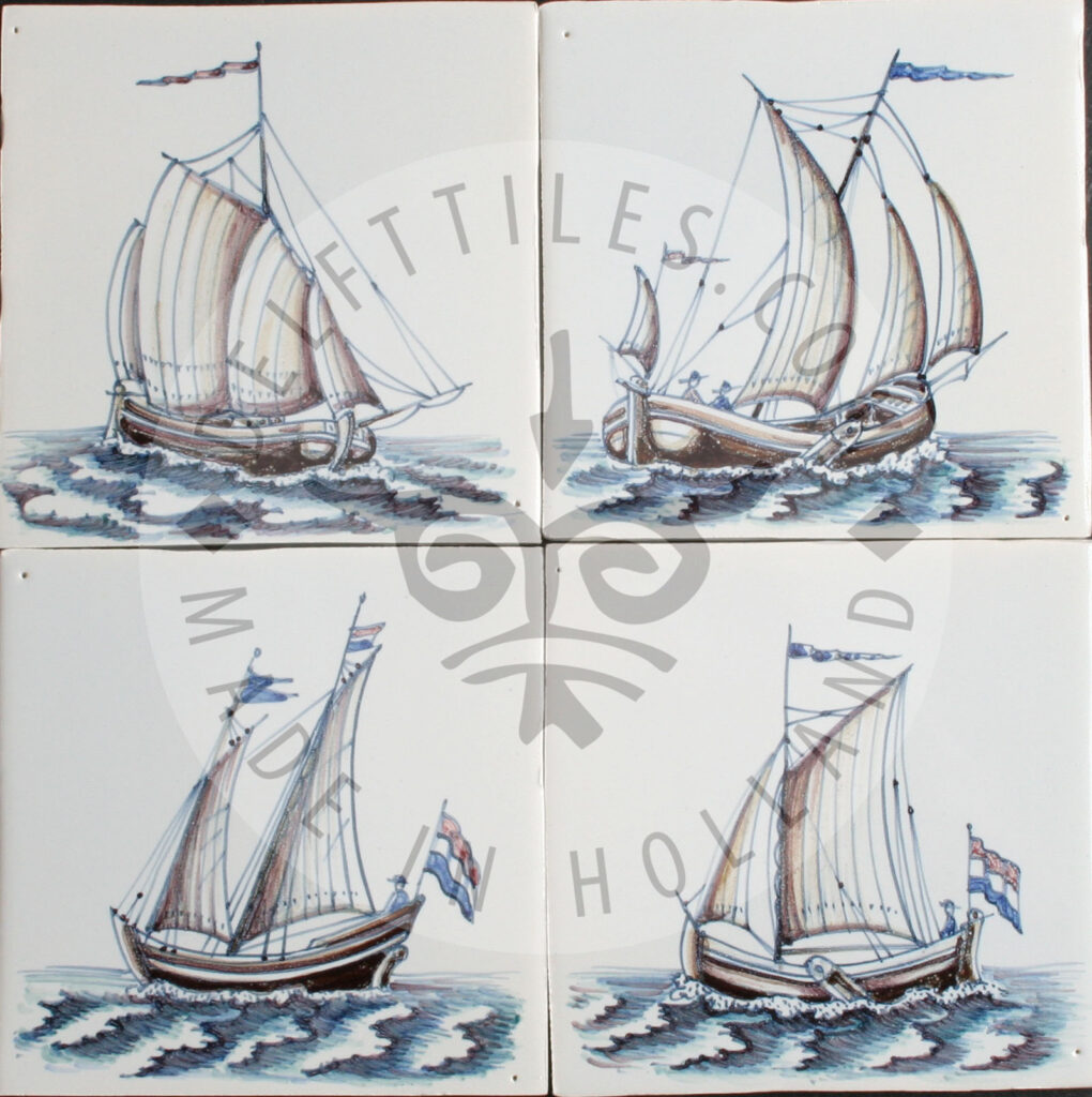 Boats Tiles (SB) - Delft Tiles