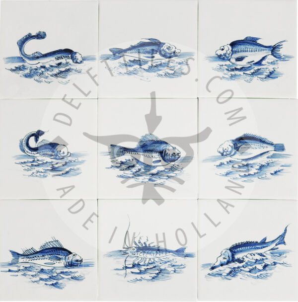 Classic Fish on Tile (VI) - Delft Tiles