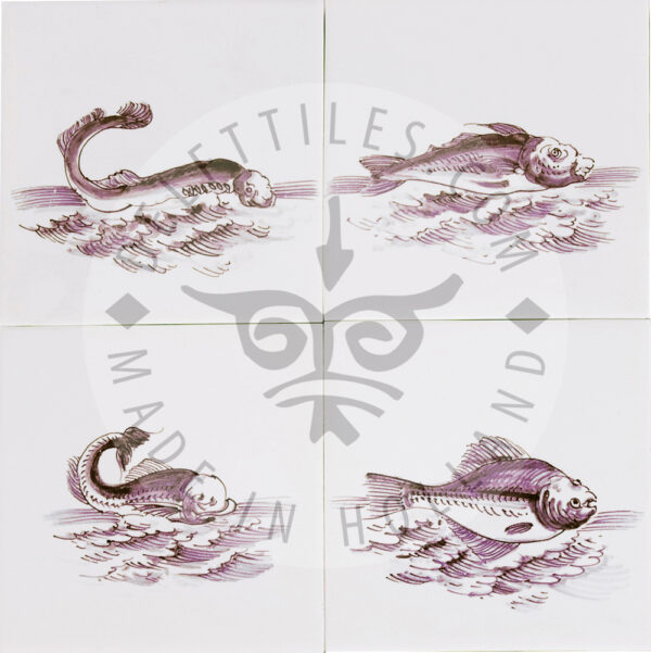 Classic Fish on Tile (VI) - Delft Tiles