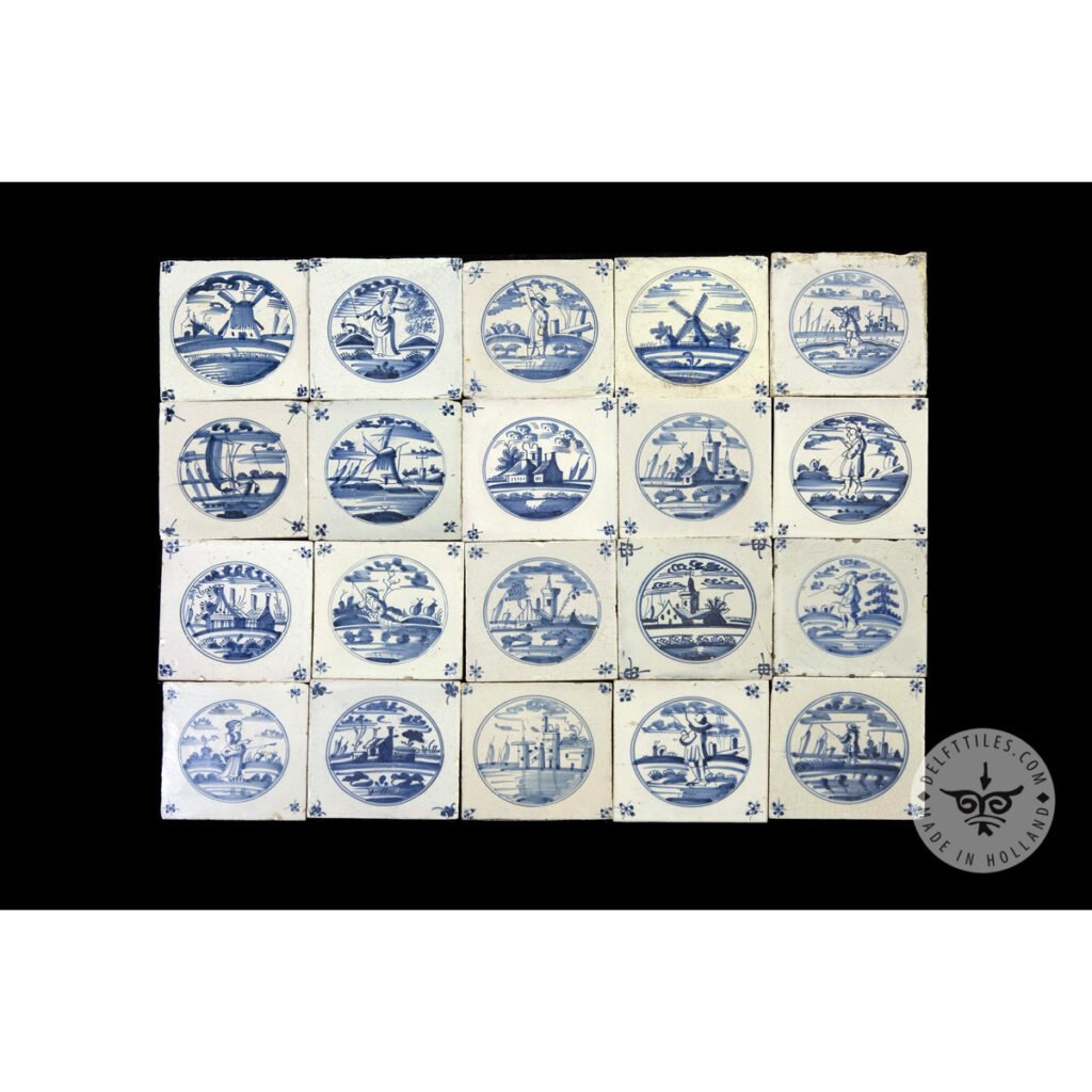 Antique Delft Tiles set #11 - Delft Tiles
