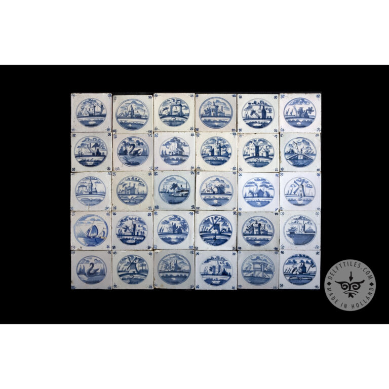Antique Delft Tiles set #05 - Delft Tiles