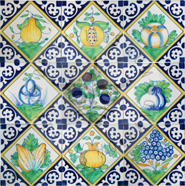 Floral & Fruit Tiles Archives - Delft Tiles