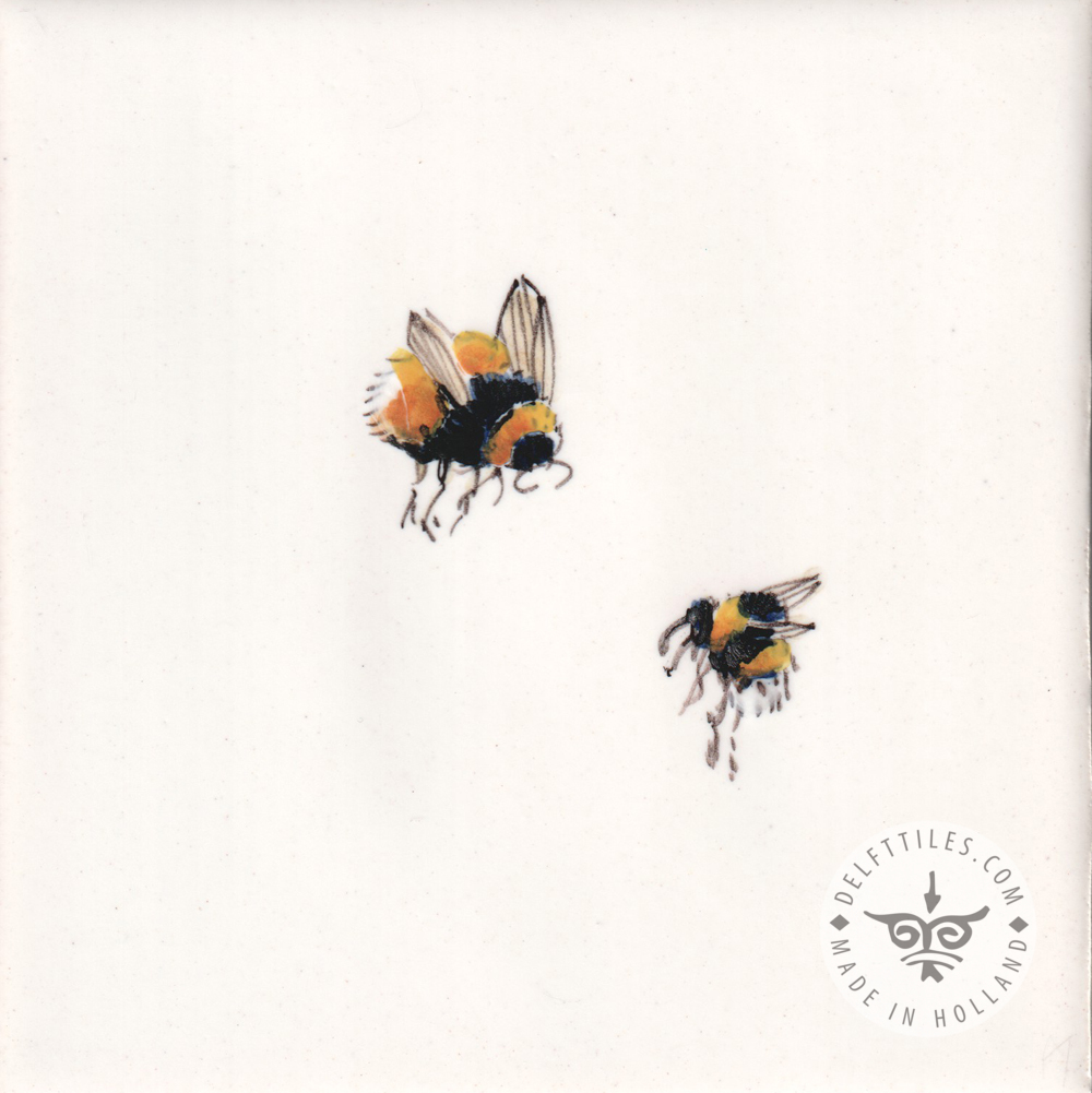 Bumble Bee Tiles (HDH_mc) - Delft Tiles
