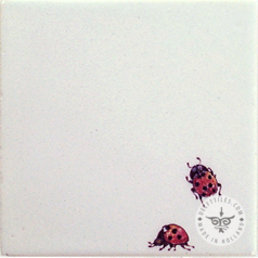 Ladybug Insect Tile (HDL_mc) - Delft Tiles