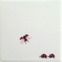 Ladybug Insect Tile (HDL_mc) - Delft Tiles