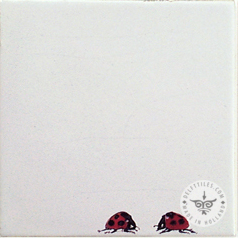 Ladybug Insect Tile (HDL_mc) - Delft Tiles