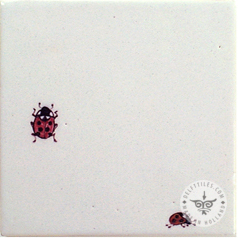 Ladybug Insect Tile (HDL_mc) - Delft Tiles