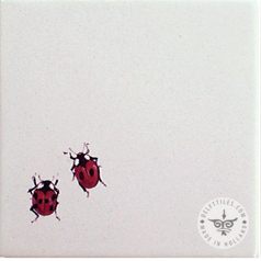 Ladybug Insect Tile (HDL_mc) - Delft Tiles