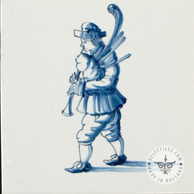 Musician Tiles (MU) - Delft Tiles