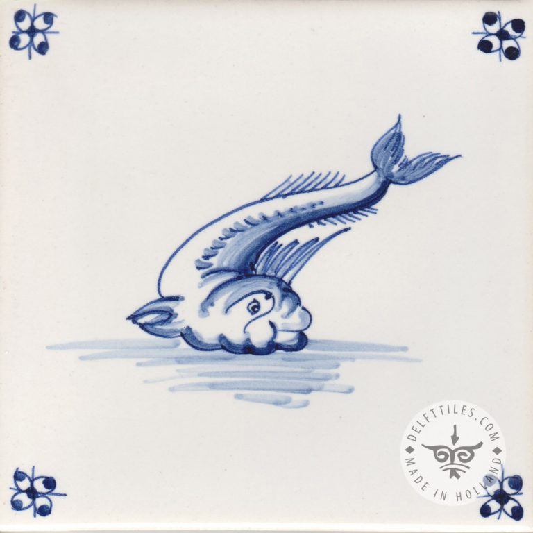 Sea Creatures - Fish Tiles (ZW2) - Delft Tiles