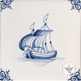 Mix Fish & Boat Tiles (ZW3) - Delft Tiles