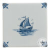 Hand decorated small boat tiles (TMS13) - Delft Tiles