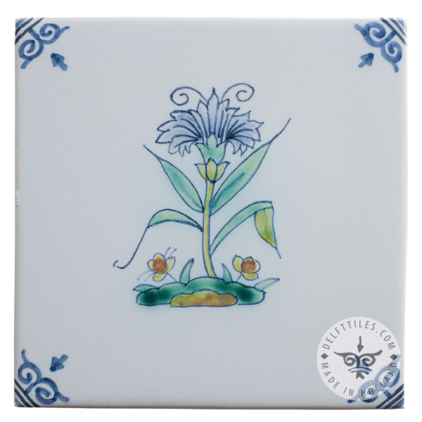 Tulips bulbs decorated flowers tiles(TMZ6) - Delft Tiles