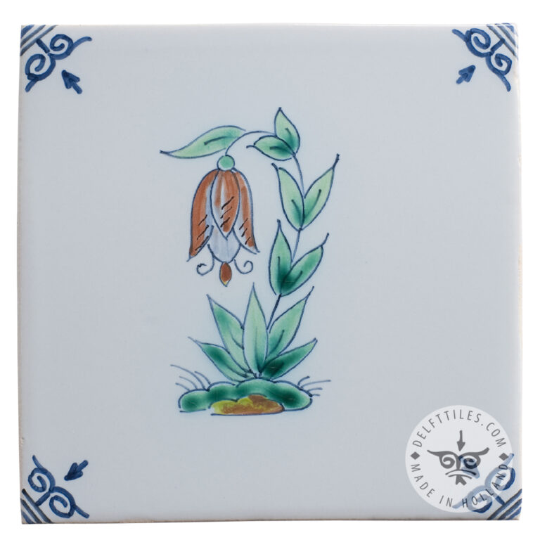 Tulips bulbs decorated flowers tiles(TMZ6) - Delft Tiles