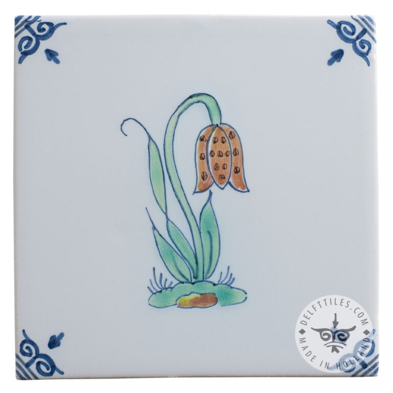 Tulips bulbs decorated flowers tiles(TMZ6) - Delft Tiles