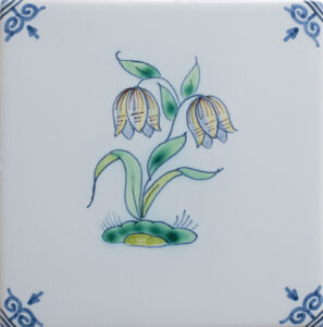 Tulips bulbs decorated flowers tiles(TMZ6) - Delft Tiles