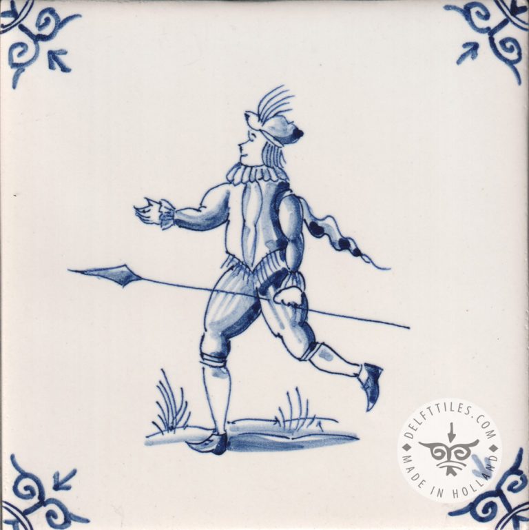 Soldier decorated tiles (SO) - Delft Tiles