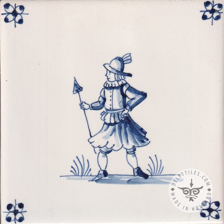 Soldier decorated tiles (SO) - Delft Tiles