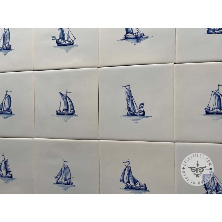 Small Boat Tiles 2 (SK2) - Delft Tiles