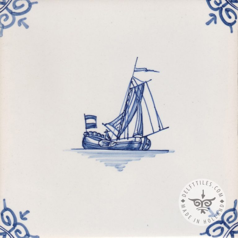 Small Boat Tiles 2 (SK2) - Delft Tiles