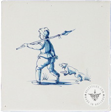 Soldier decorated tiles (SO) - Delft Tiles