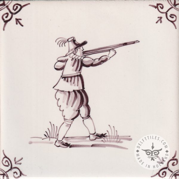 Soldier decorated tiles (SO) - Delft Tiles