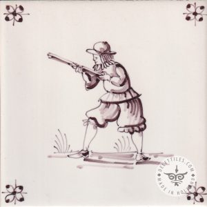 Soldier decorated tiles (SO) - Delft Tiles
