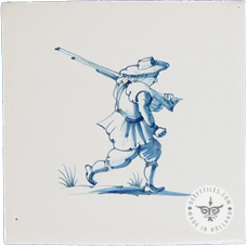 Soldier decorated tiles (SO) - Delft Tiles