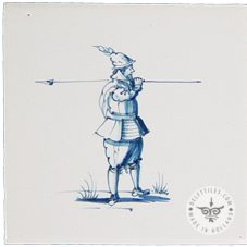 Soldier decorated tiles (SO) - Delft Tiles