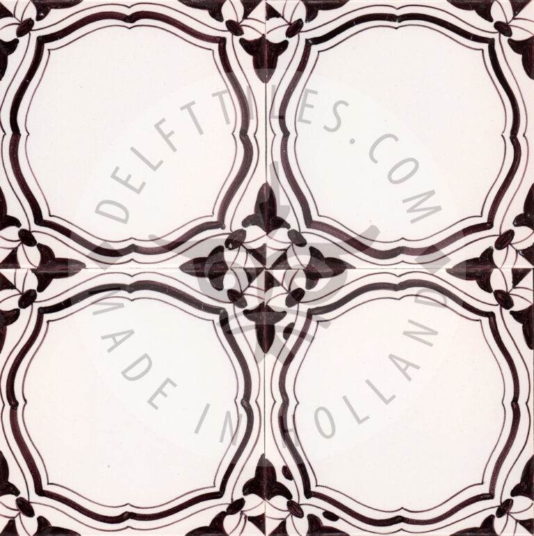 Corner decorated tile 16 - Delft Tiles