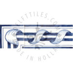 Border Tile 07 - Ribbon Round Pole - Delft Tiles