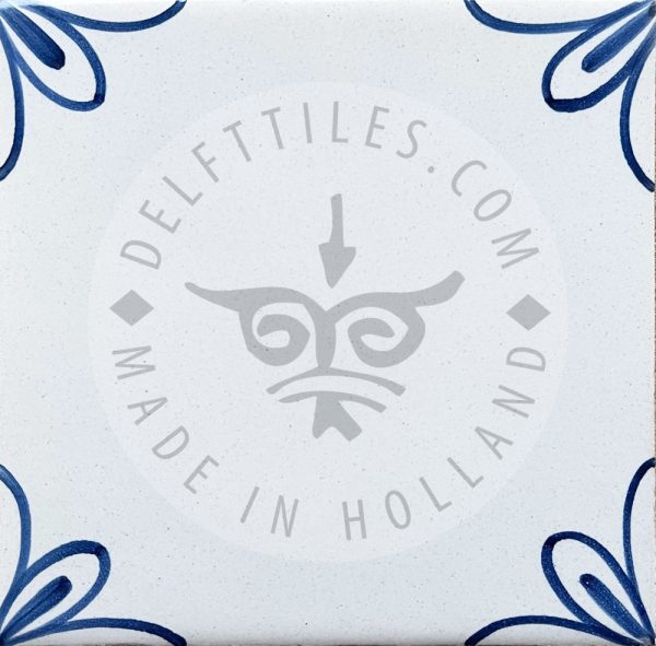 Corner decorated tile 27 - Delft Tiles