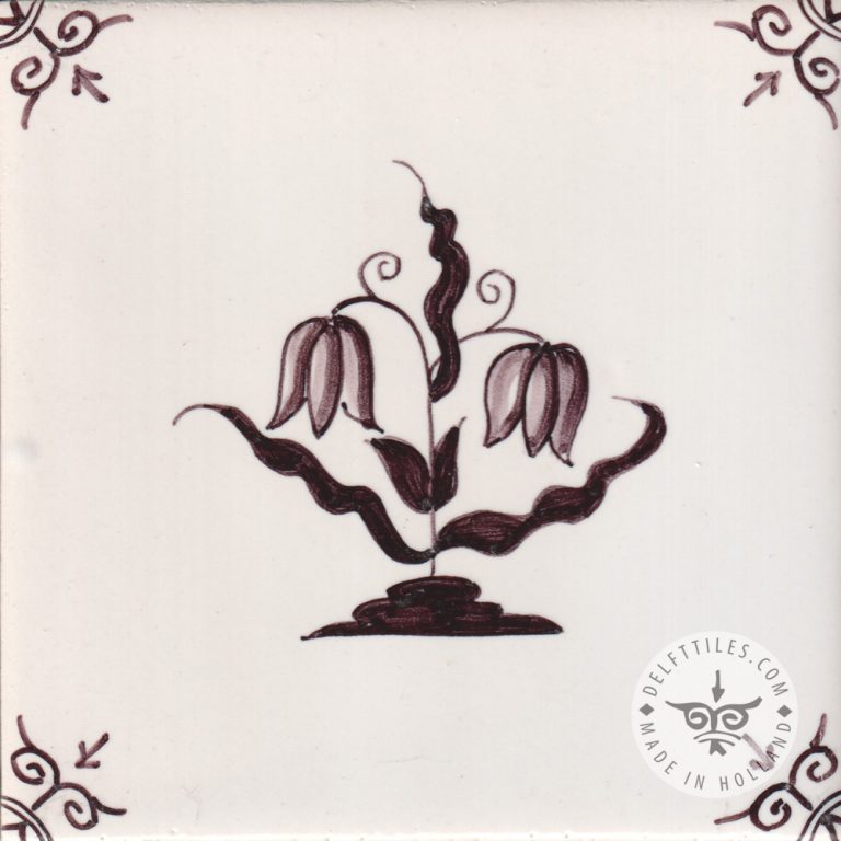 Decorative Flower Tiles (BC2) - Delft Tiles