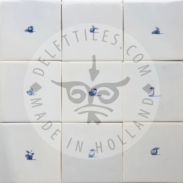 Fruit Fruits Tiles - Sketches (FS) - Delft Tiles
