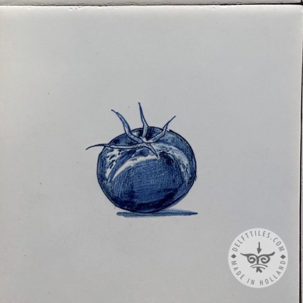 Vegetable Vegetables Tiles - Sketches (GS) - Delft Tiles