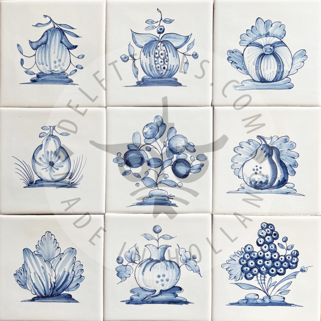 Classic Fruit Fruits Tiles (FR) - Delft Tiles