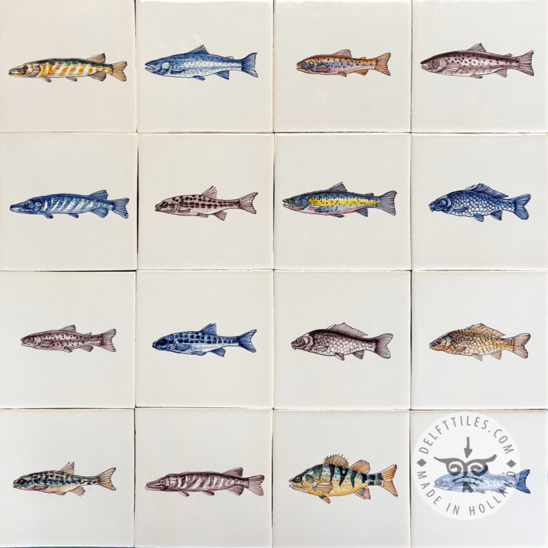 Fish Tiles (VI2) - Delft Tiles